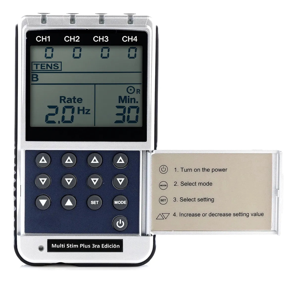Multi Stim Plus 3 Ediciòn. 4 Canales (TENS / EMS / IF / RUSAS ...